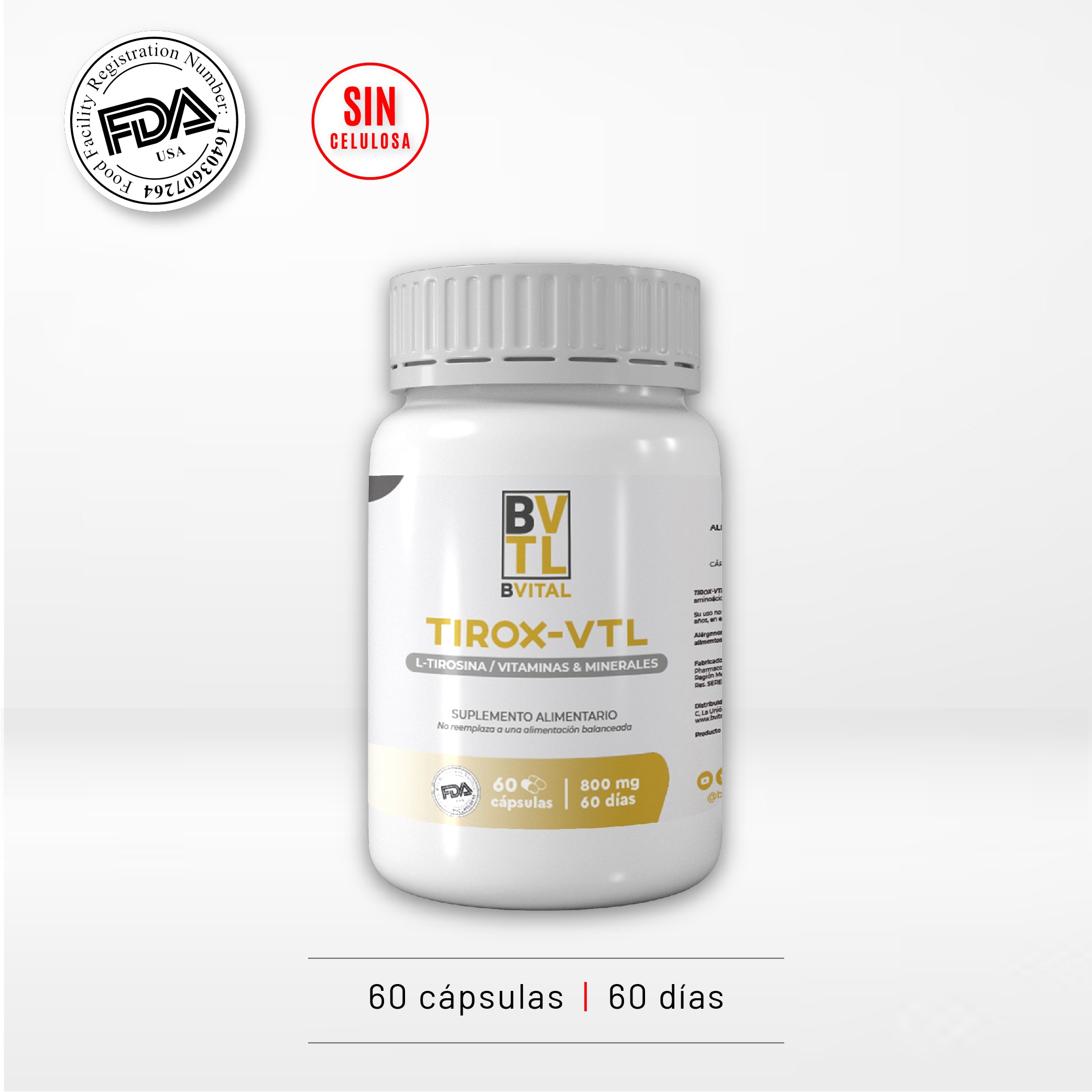 TIROX-VITAL - L-tirosina, vitaminas, minerales & fitonutrientes. – THE ...